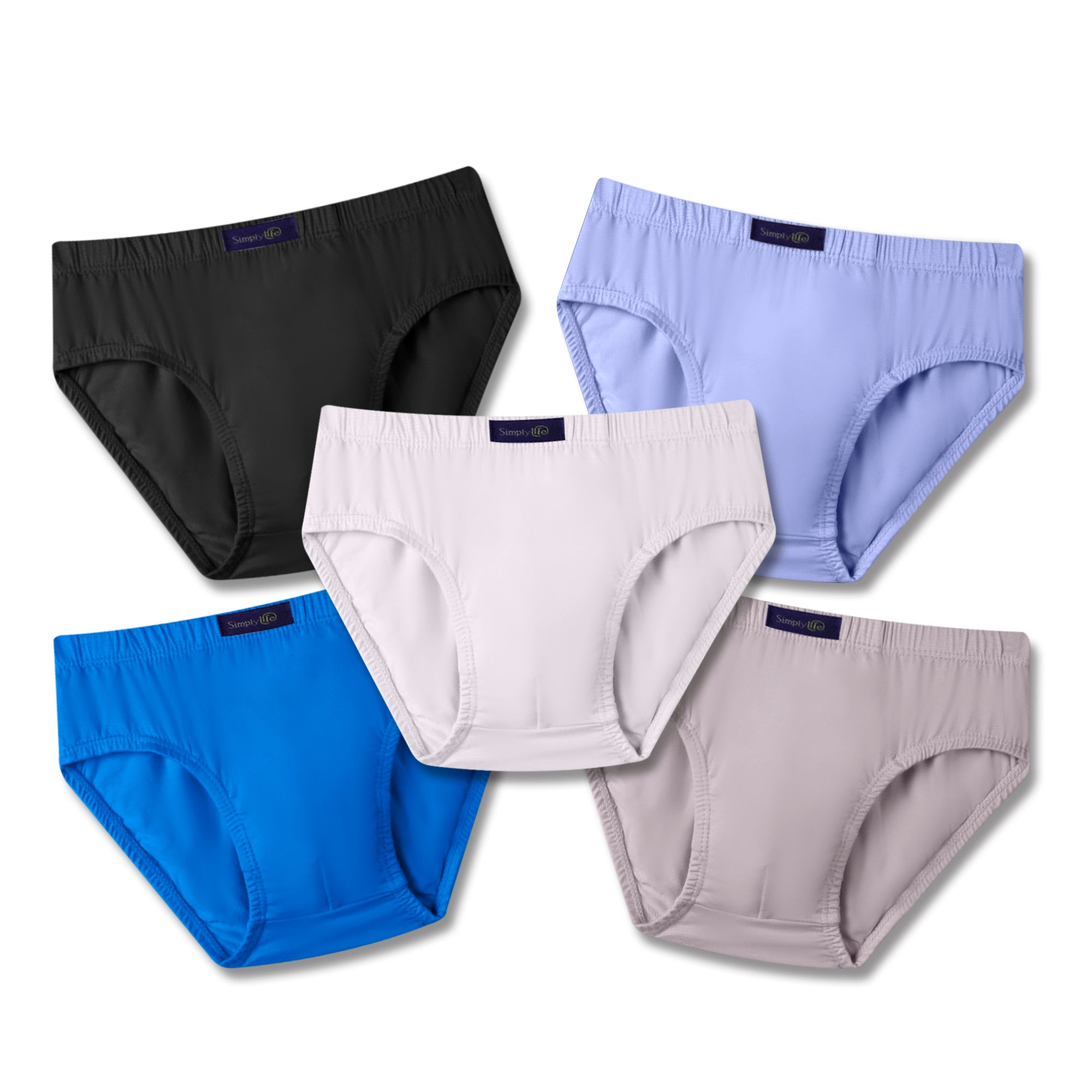 Boys Plain Briefs (Pack of 5) – Simply Life